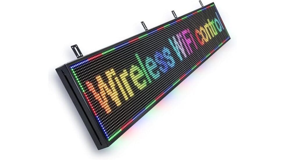 Programmable Led Sign Digital Scrolling Stock Sports Ticker Display ...