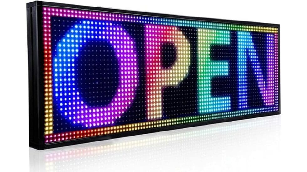 Outdoor Scrolling Led Sign WIFI Programmable P10 39’’x14’’ Review ...